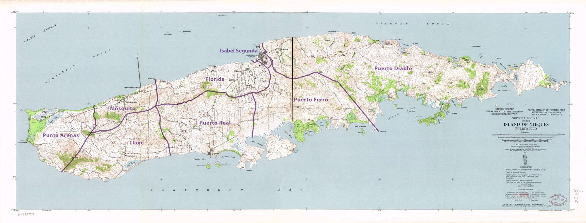 Other Vieques Maps – Vieques Beach Map